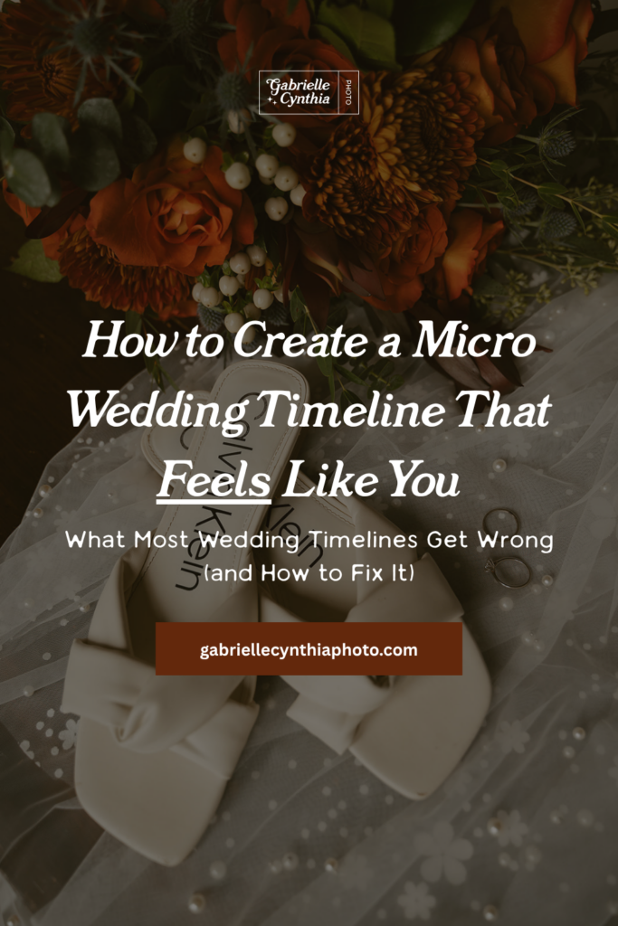 How to Create A Micro Wedding Timeline With Intention - Gabrielle ...